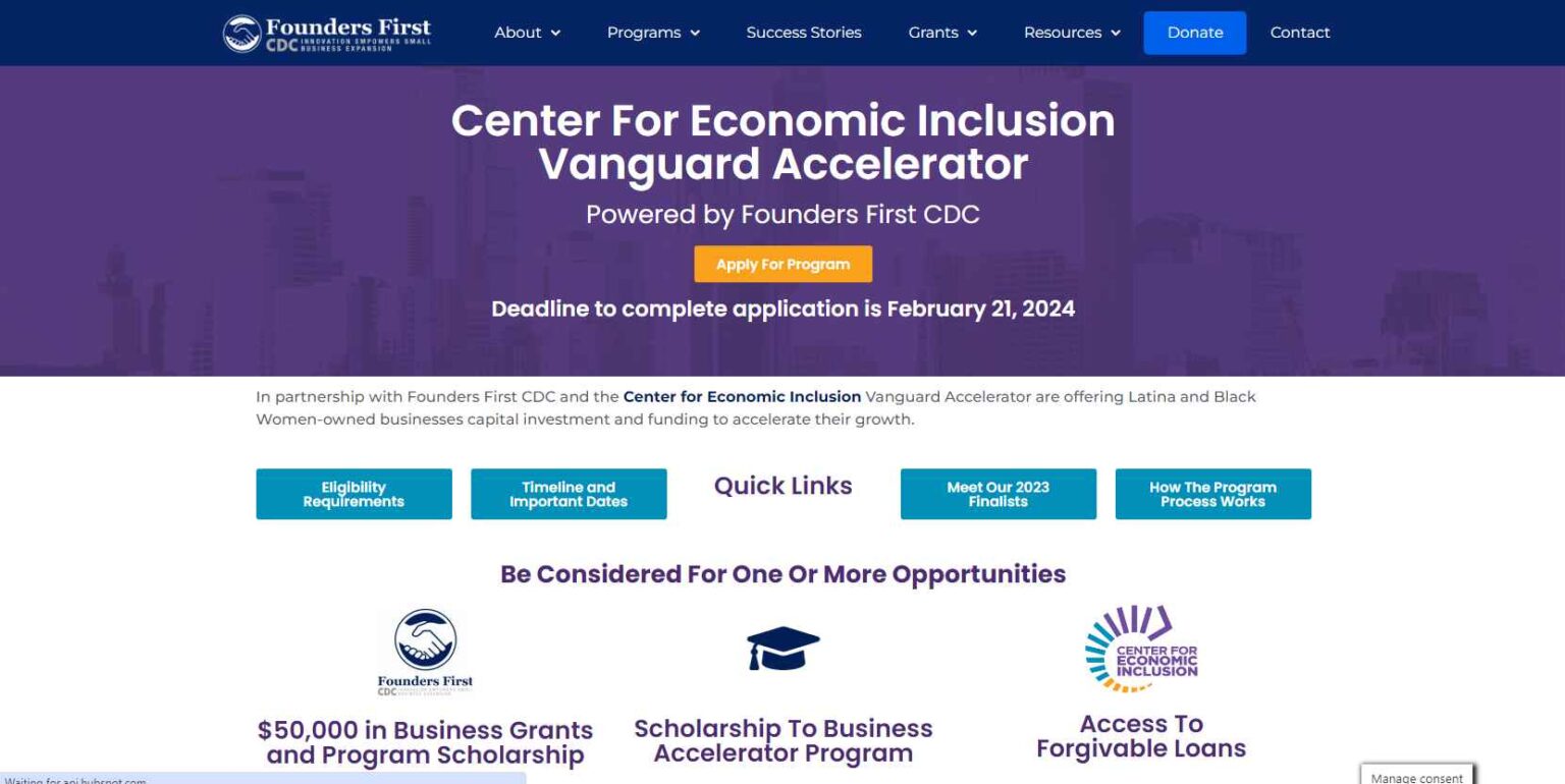 Center For Economic Inclusion Vanguard Accelerator - OBT Next | The ...